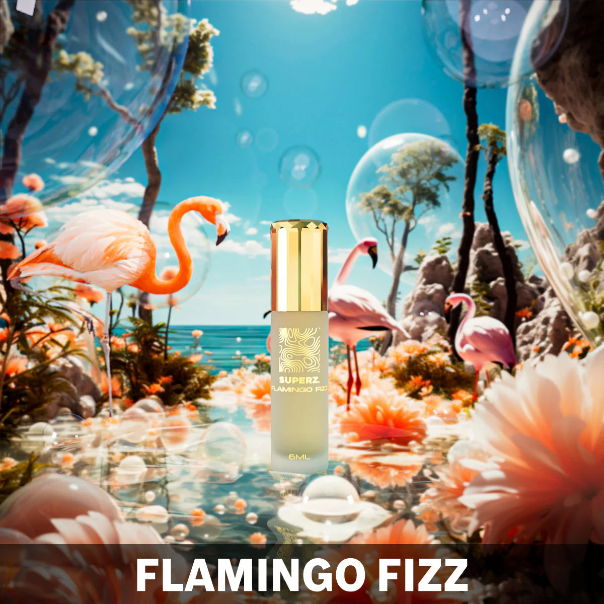 Flamingo Fizz - 6 ml Exclusive 100% Perfume oil - Unisex – Superz ...