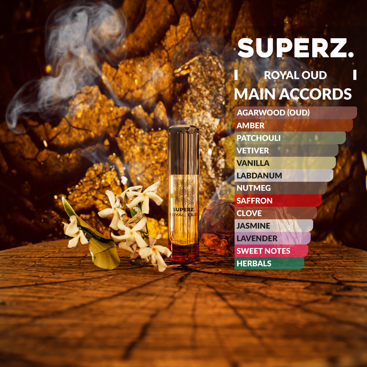 Royal Oud - 6 ml Exclusive 100% Perfume oil - Man – Superz. WorldWide